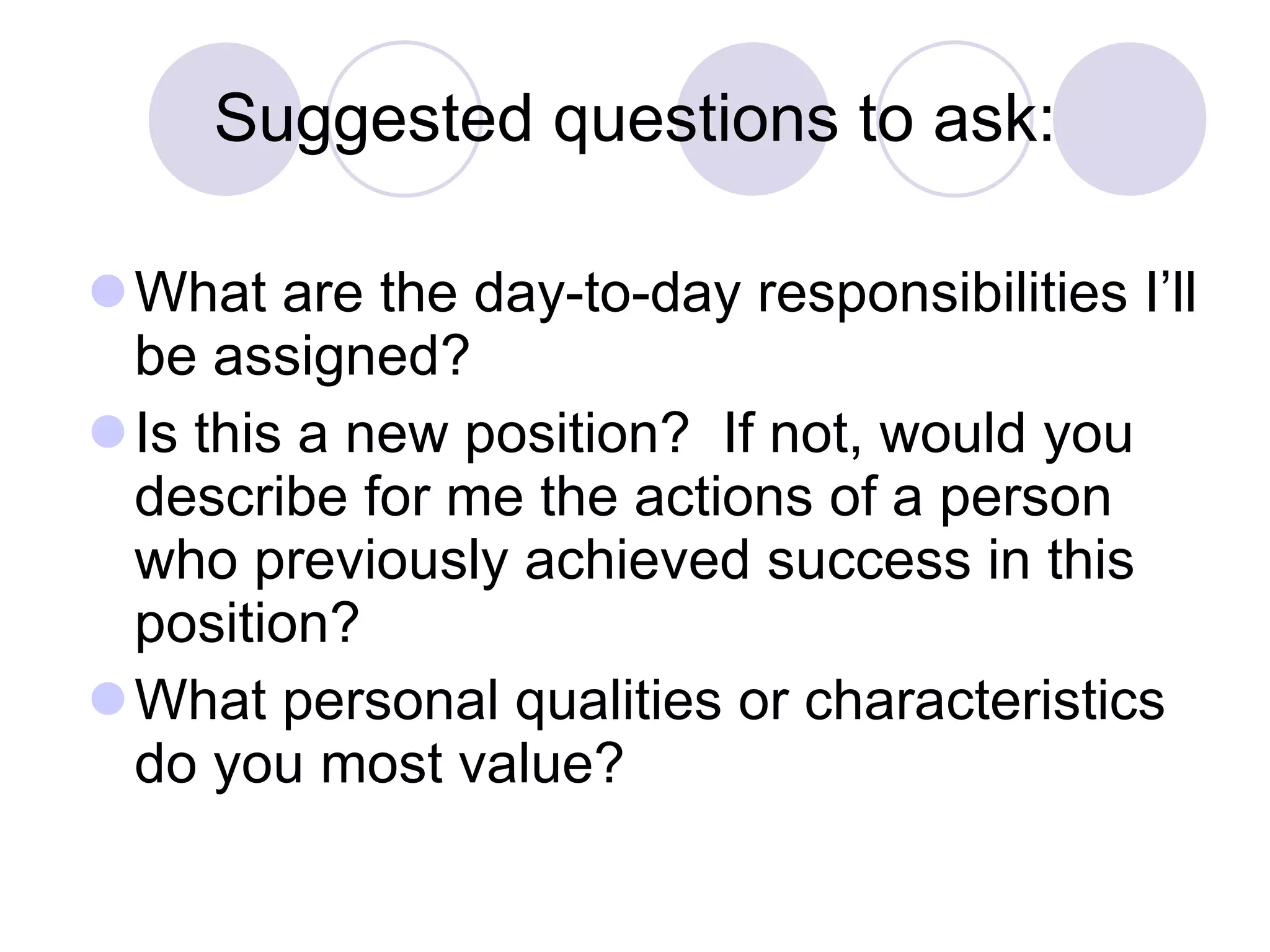 Interview Tips and Techniques | PPT