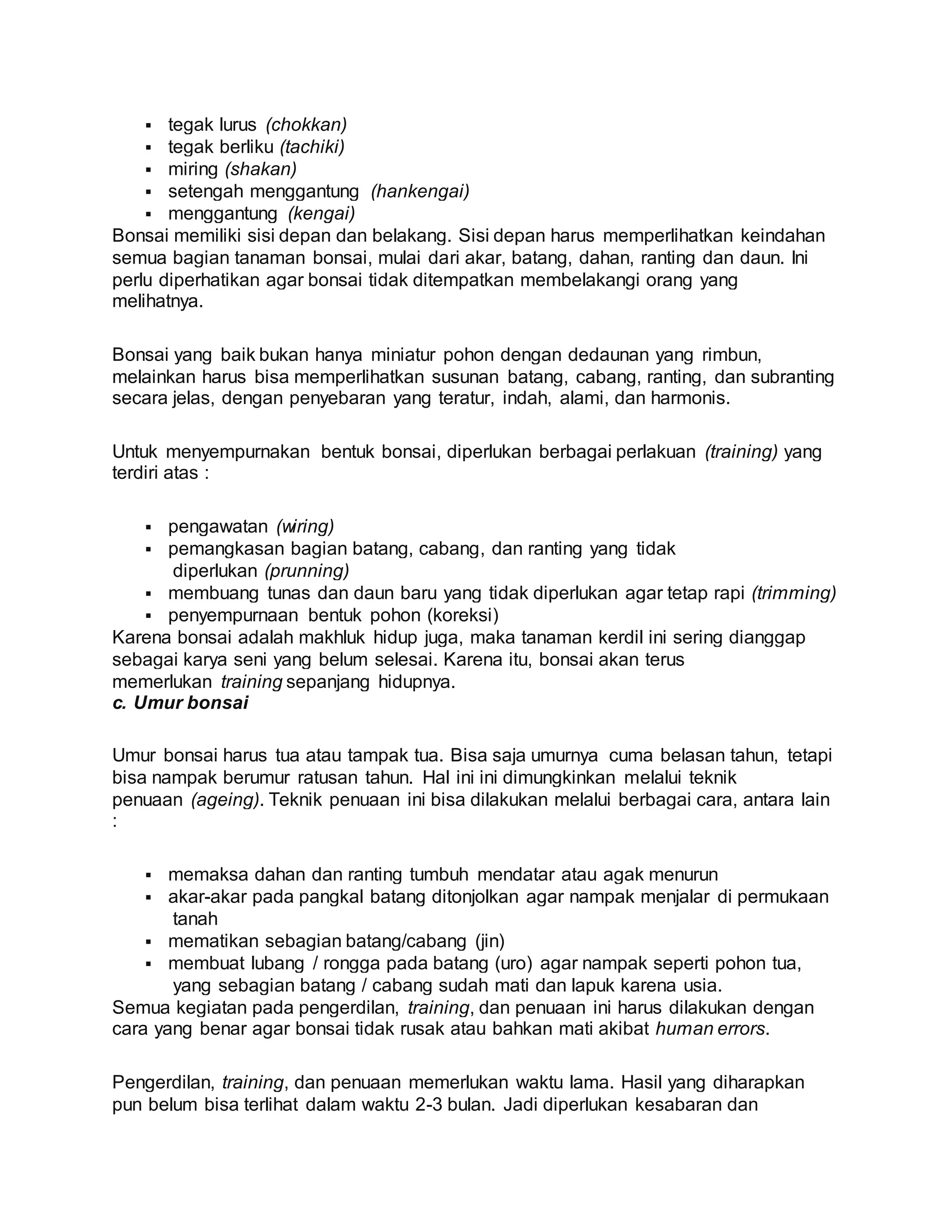 Bonsai | DOCX