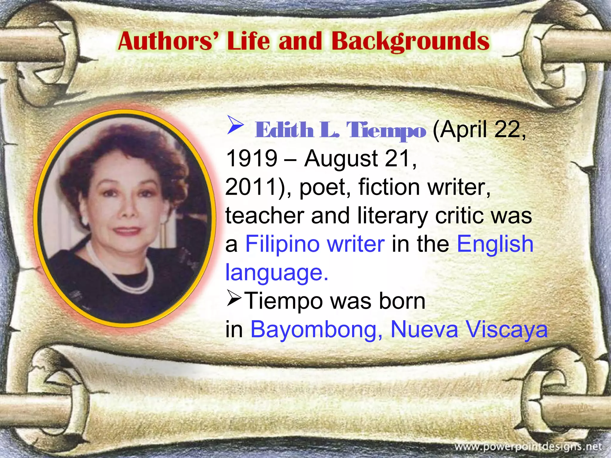 Bonsai by Edith L. Tiempo | PPT