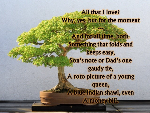 Bonsai by Edith L. Tiempo