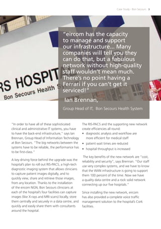 Bon Secours health: system network design and delivery case study | PDF