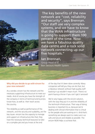 Bon Secours health: system network design and delivery case study | PDF