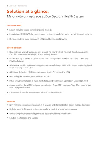 Bon Secours health: system network design and delivery case study | PDF