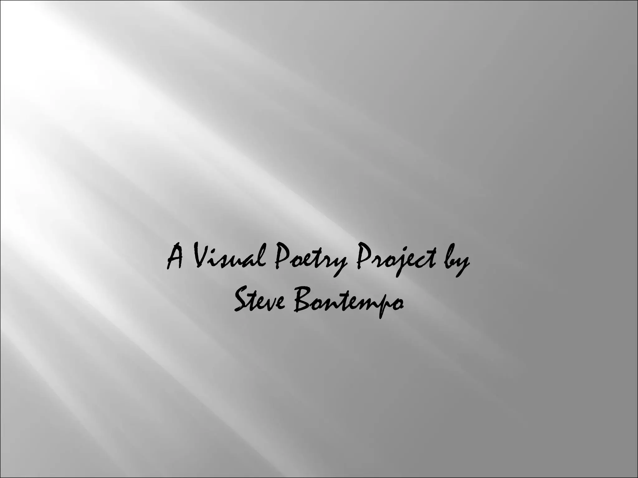 Visual Poetry Project | PPT