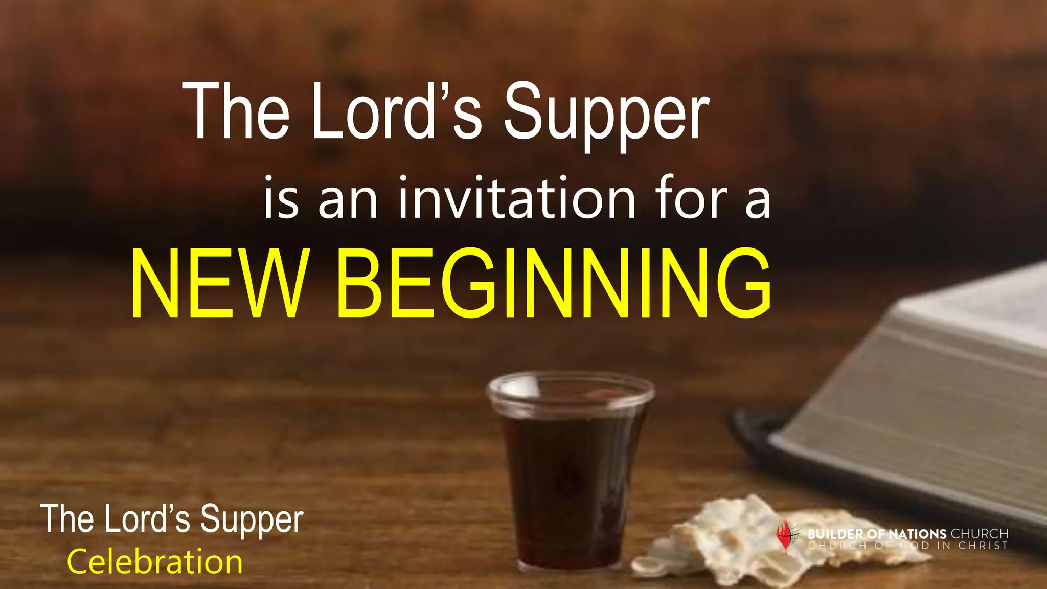 The Lord's Supper celebration and worship | PPT