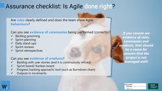 Assurance of Agile Delivery - Wellingtone | FuturePMO | PDF
