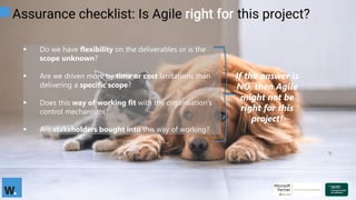 Assurance of Agile Delivery - Wellingtone | FuturePMO | PDF