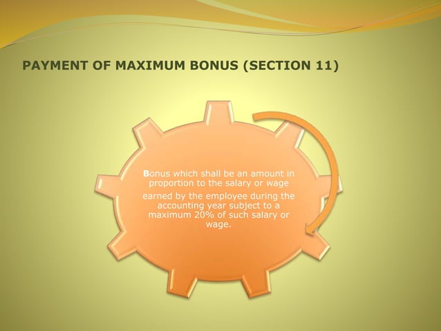 Bonus act | PPT