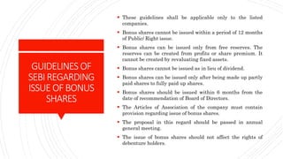 BONUS ISSUE | PPTX | Stocks and Bonds | Personal Investing