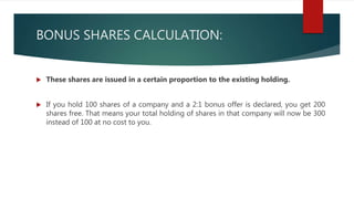 Bonus Issue - Mehta & Mehta | PPTX