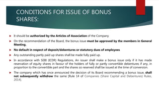 Bonus Issue - Mehta & Mehta | PPTX