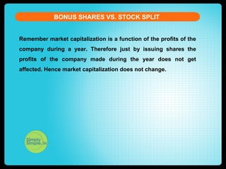 Bonus shares vs. stock split.pptx