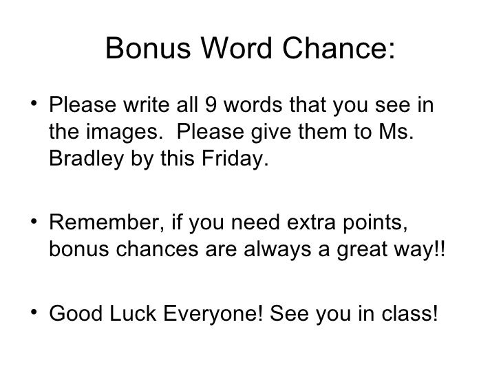 Bonus Spelling Words bonus-spelling-words