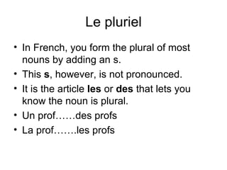Bonvl1 Le Pluriel | PPT