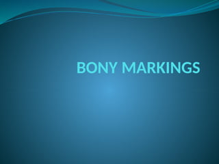 BONY MARKINGS of human skeleton all bones.pptx