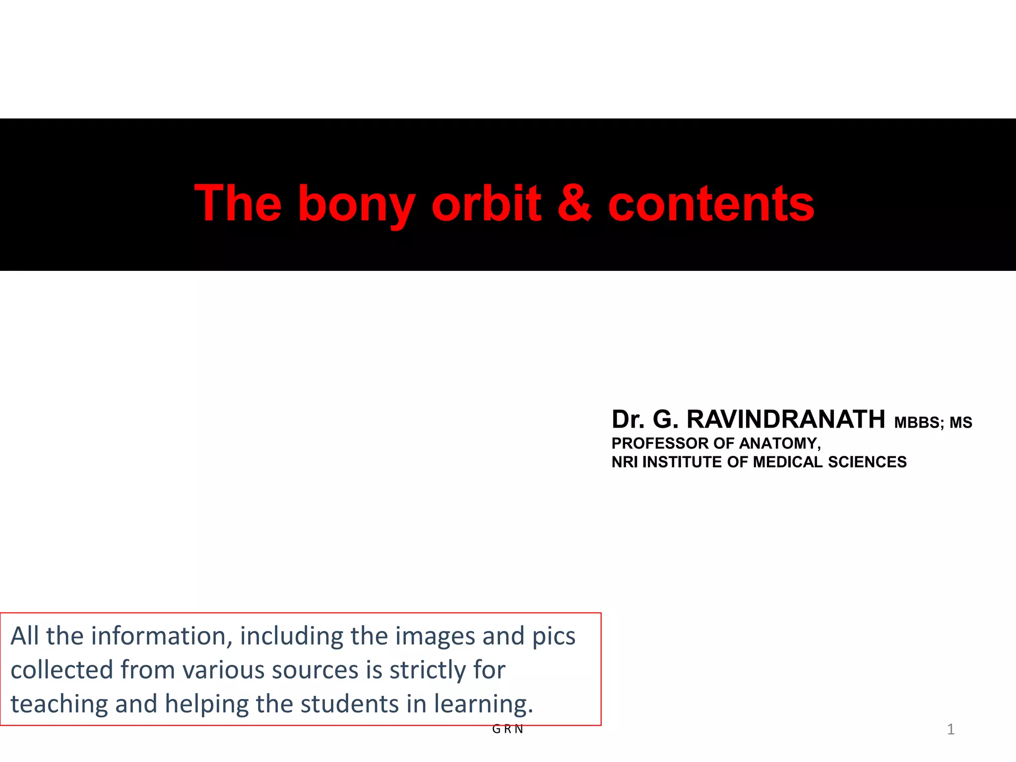 Bony orbit | PDF