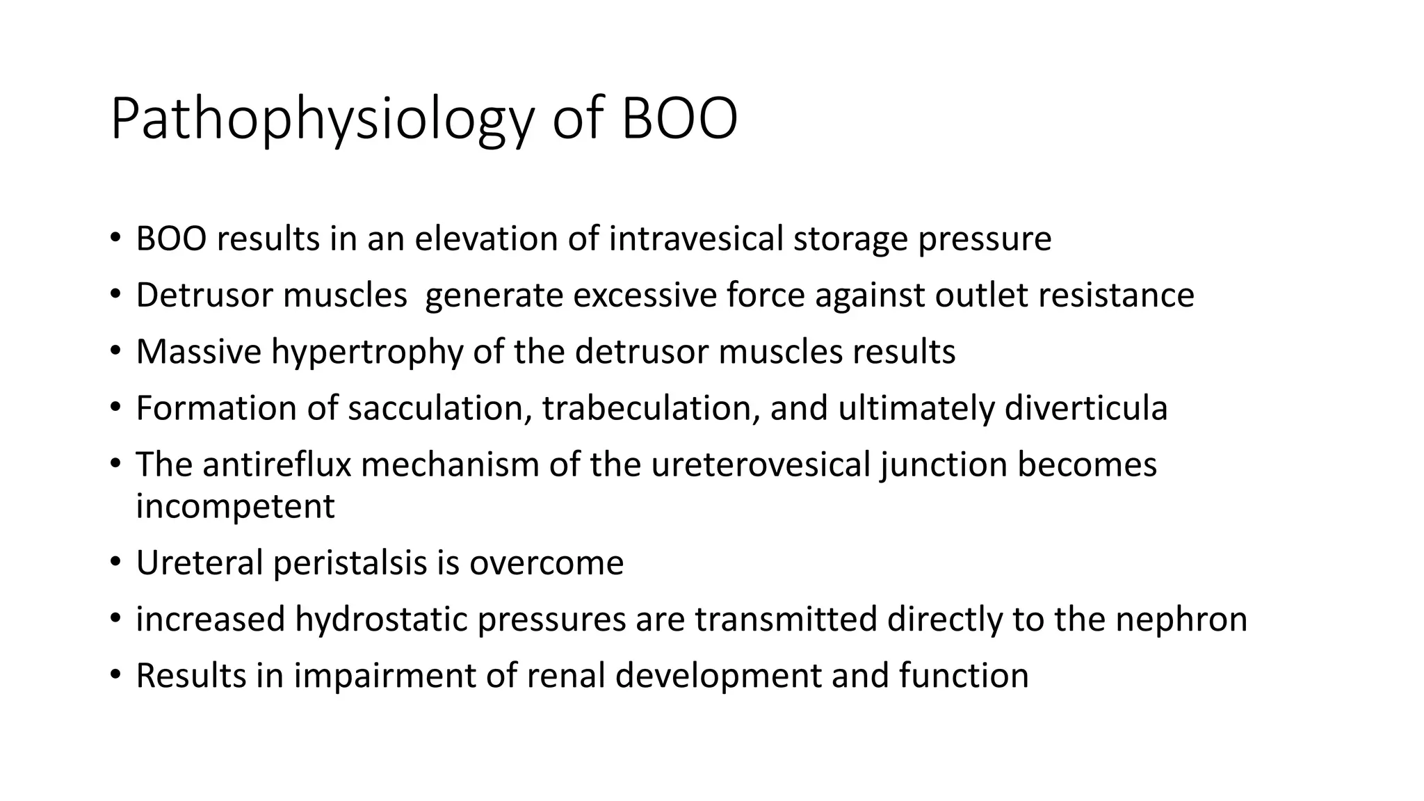 Bladder outlet obstruction in children | PPTX