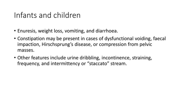 Bladder outlet obstruction in children | PPTX