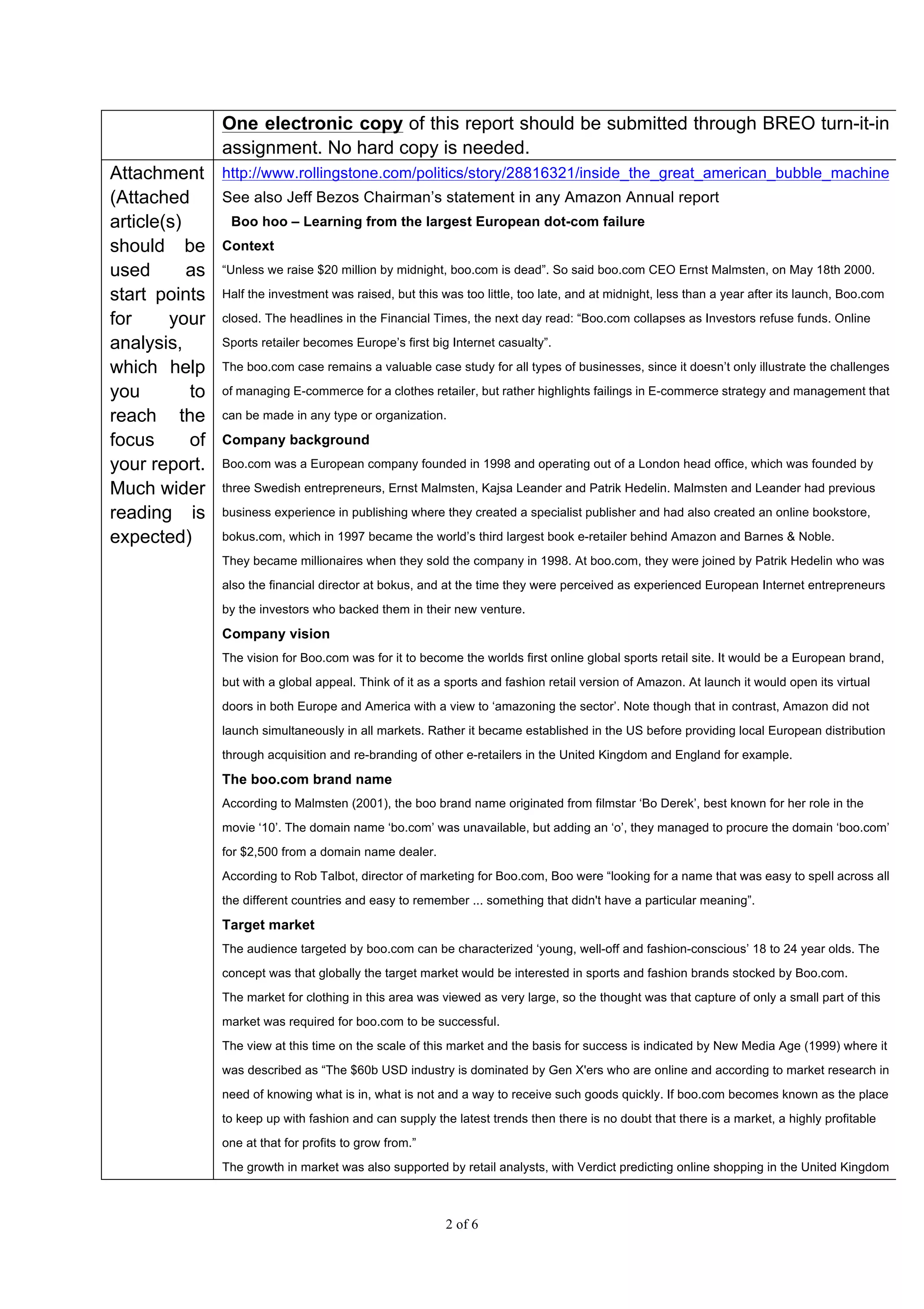 Boo.com internet case study | PDF