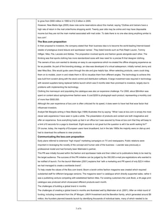 Boo.com internet case study | PDF