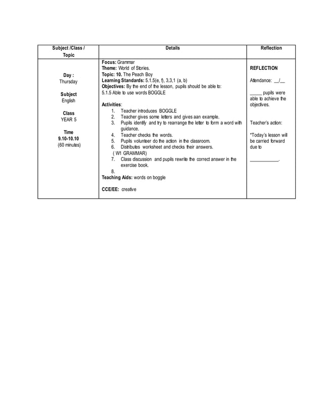 Boogle rph | DOCX | Education