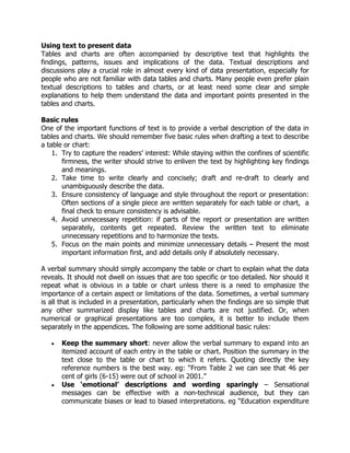 A GUIDE TO STATISTICAL REPORT WRITING | PDF