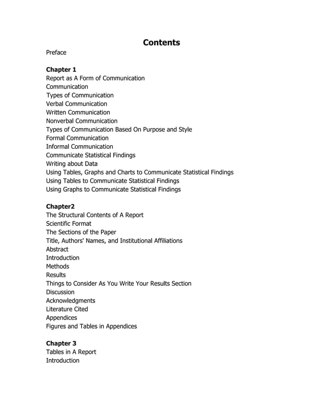 A GUIDE TO STATISTICAL REPORT WRITING | PDF