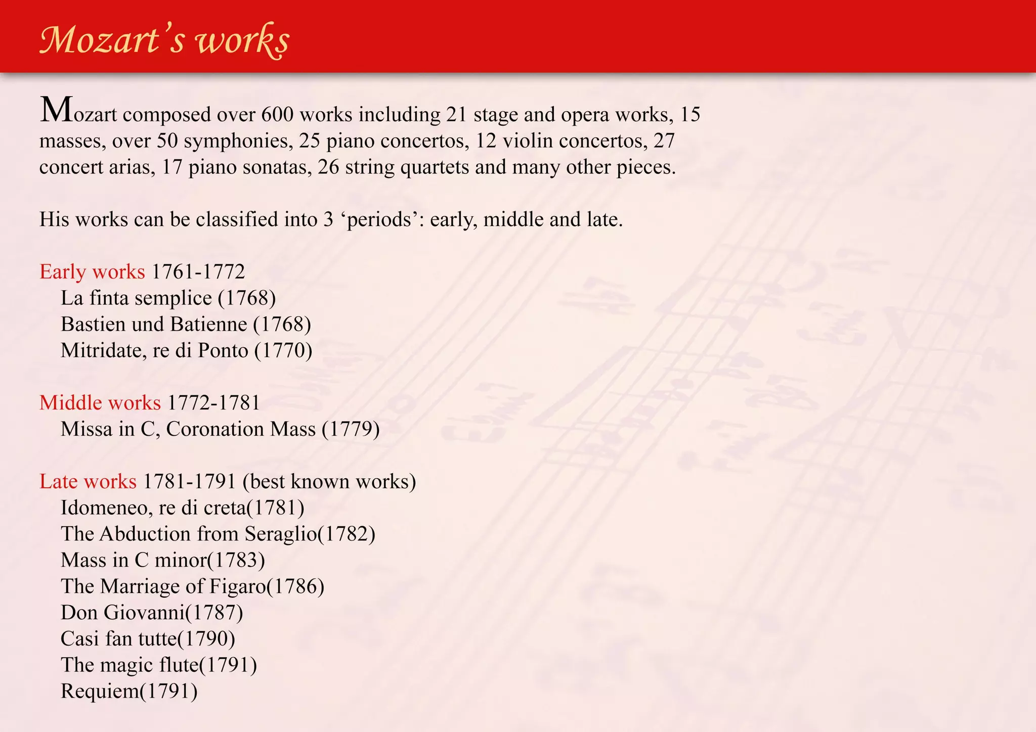 Mozart Biography | PDF