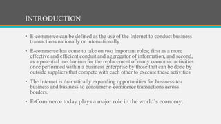 E-commerce and its impact on international trade | PPTX