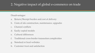E-commerce and its impact on international trade | PPTX
