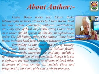 Book that saved the earth | PPTX