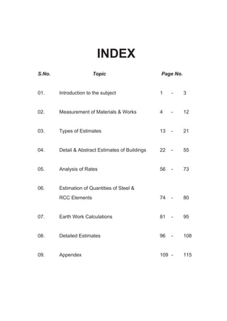 Estimation and costing book | PDF