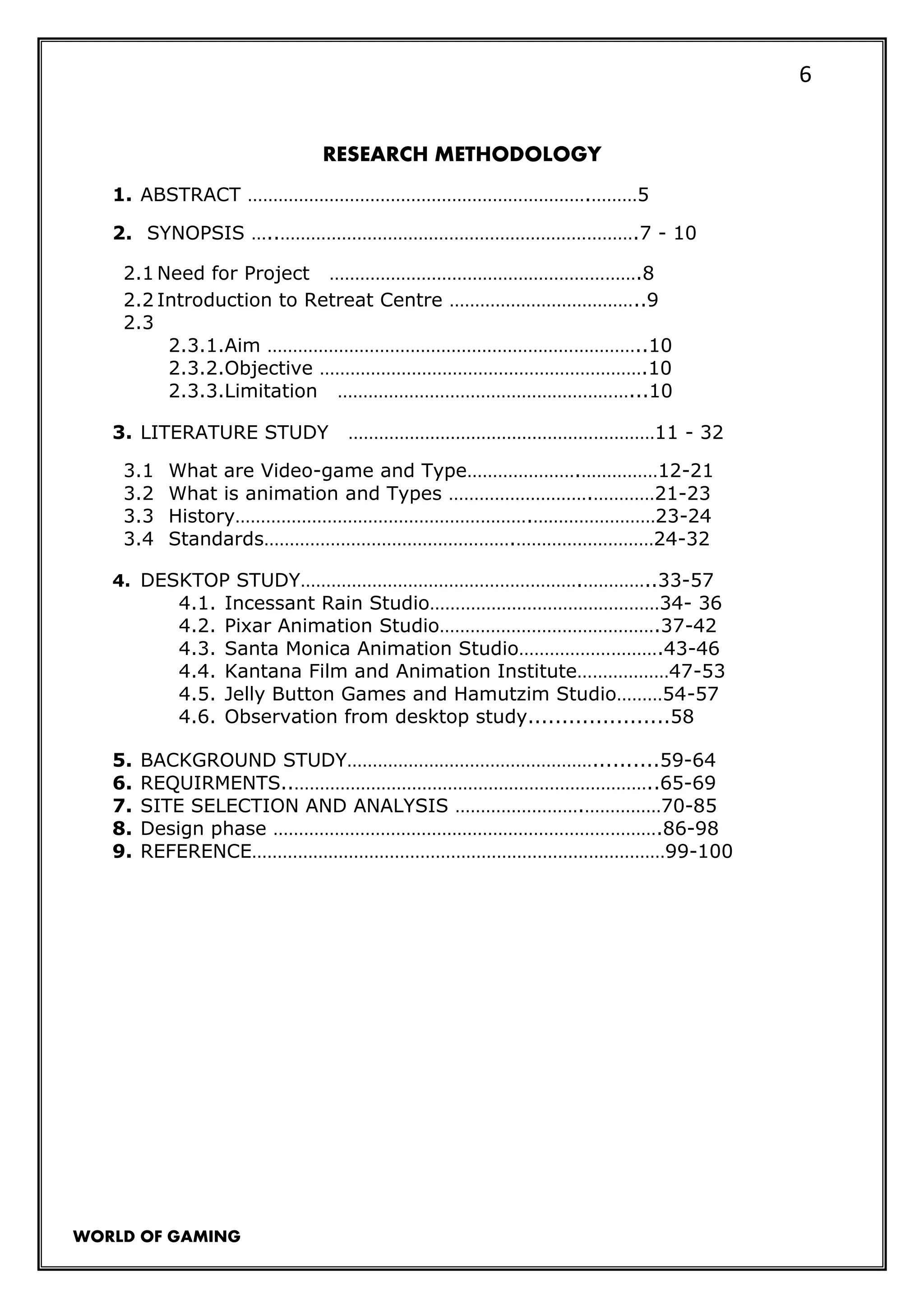 World of GAMING- The Architectural Thesis | PDF