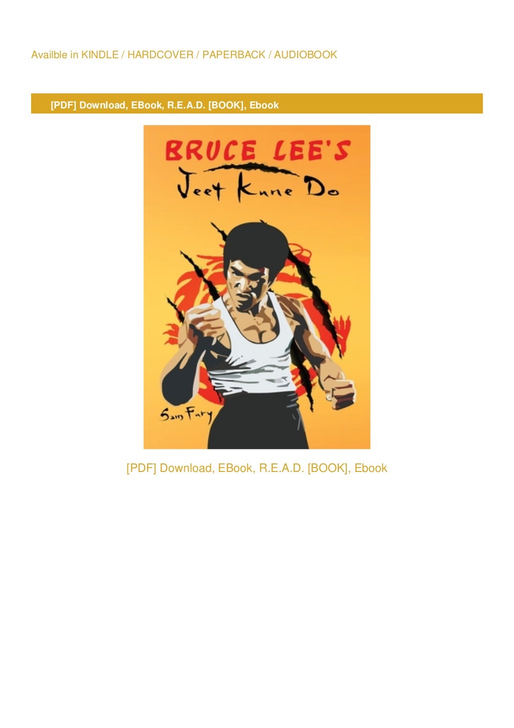 [BOOK]Bruce Lee's Jeet Kune Do: Jeet Kune Do Techniques and Fighting ...
