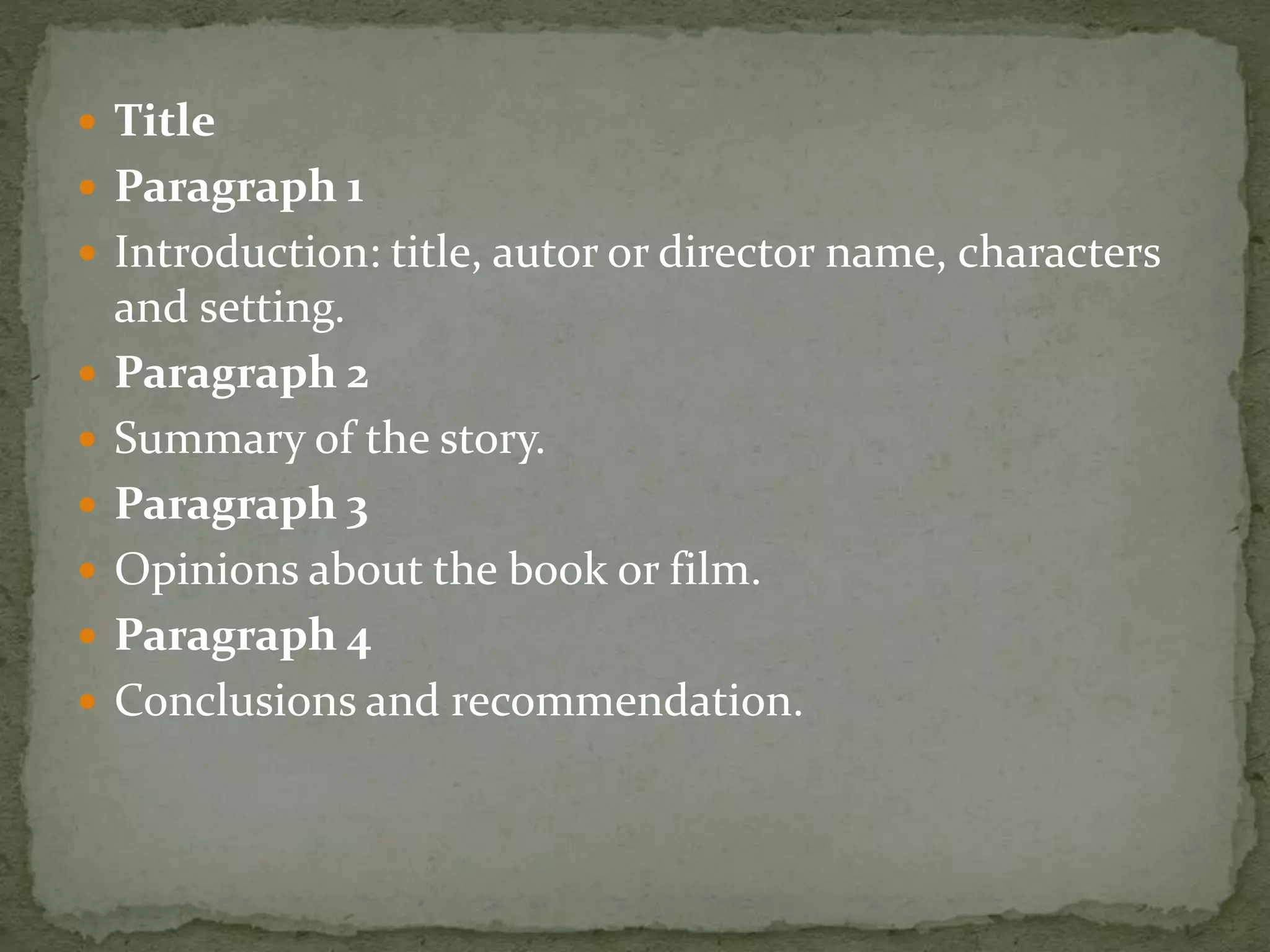Book film review | PPT