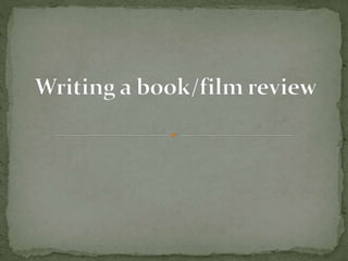 Book film review | PPT
