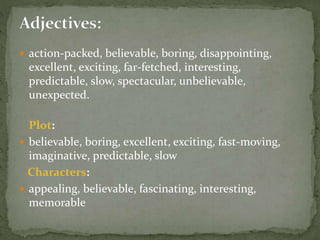 Book film review | PPT