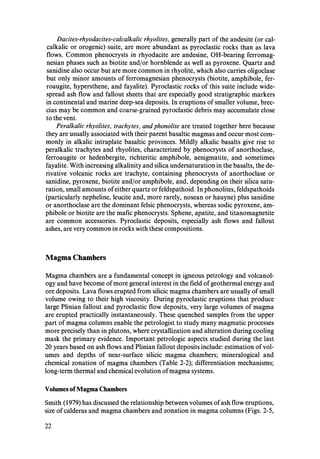 Fischer and Schminke - Pyroclastic rocks | PDF