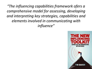 The New Influencing Toolkit: Capabilities for Communicating with ...