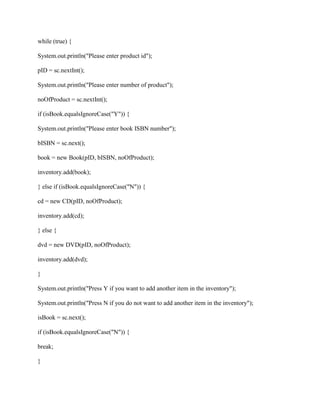 --Book-java package bookStore- public class Book extends Product { (1).docx