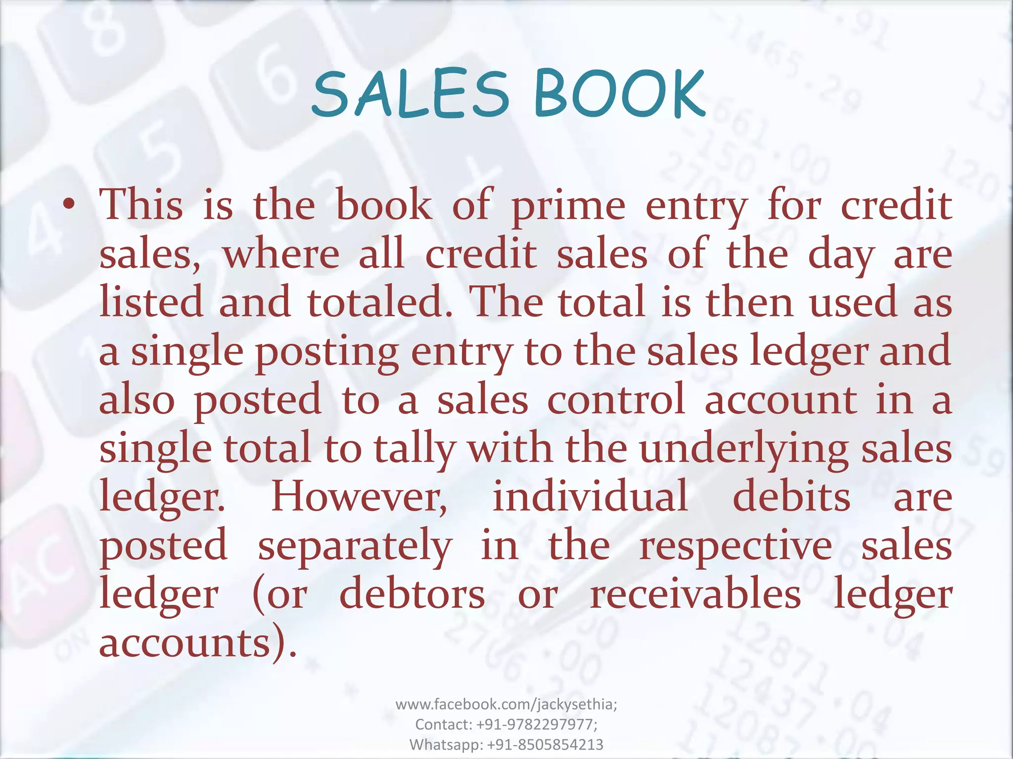 Book-keeping | PPTX