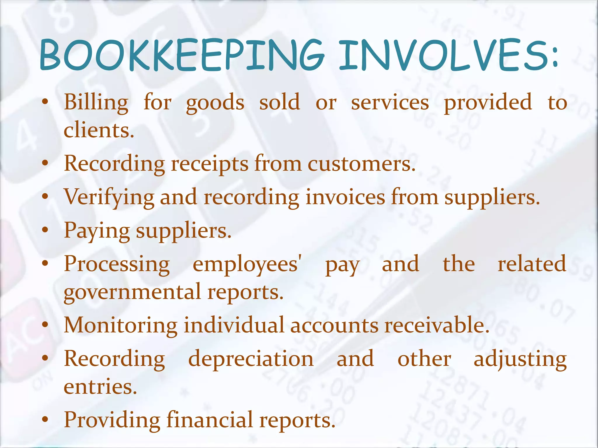 Book-keeping | PPTX