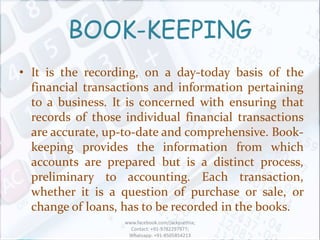 Book-keeping | PPTX