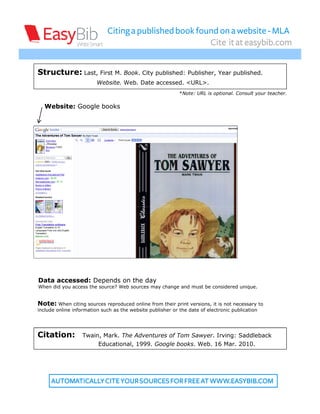 Citing a book in MLA | PDF