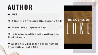 Book of Luke BIBLE REPOrting Lukas biblia | PPT