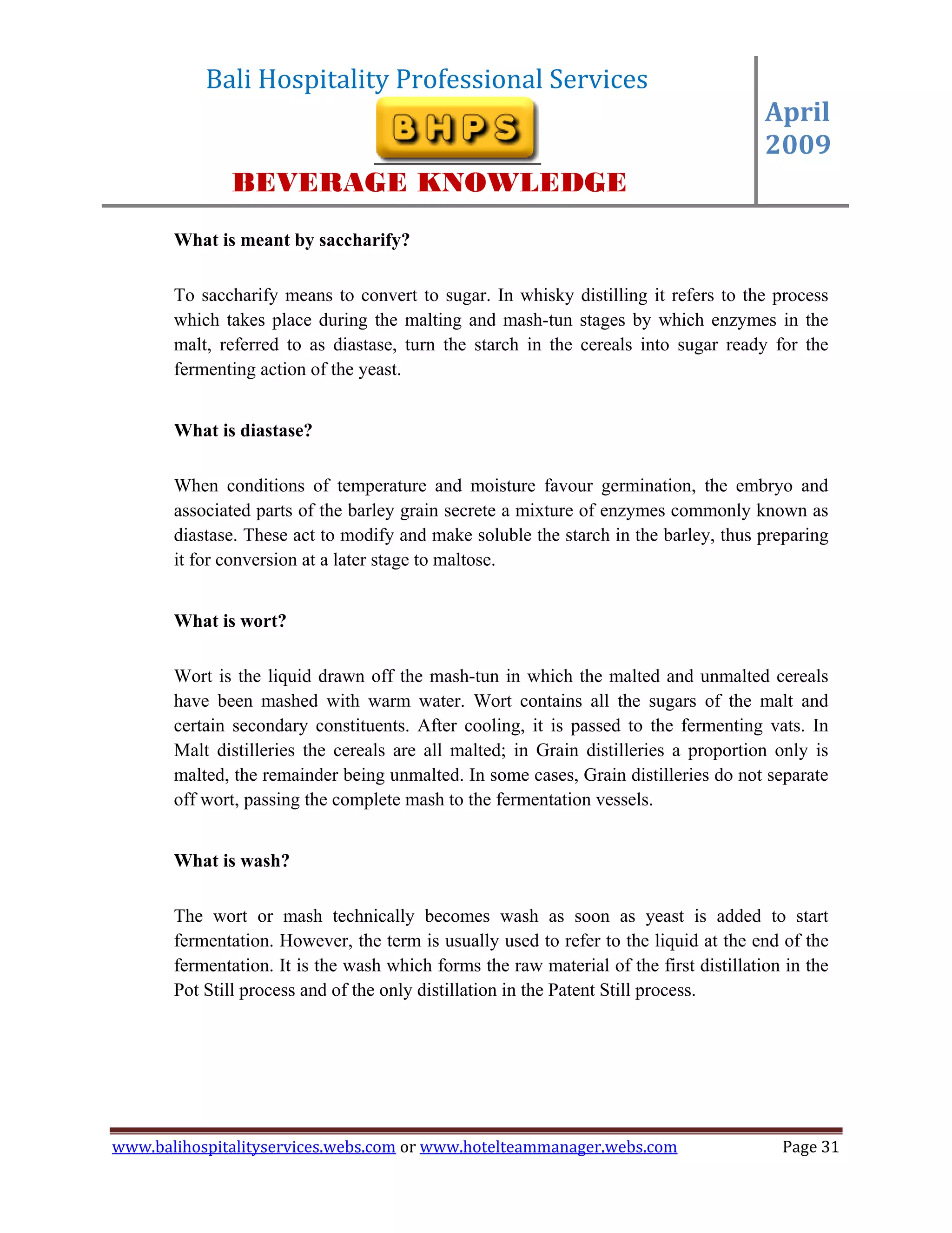 Book one-beverage-knowledge | PDF