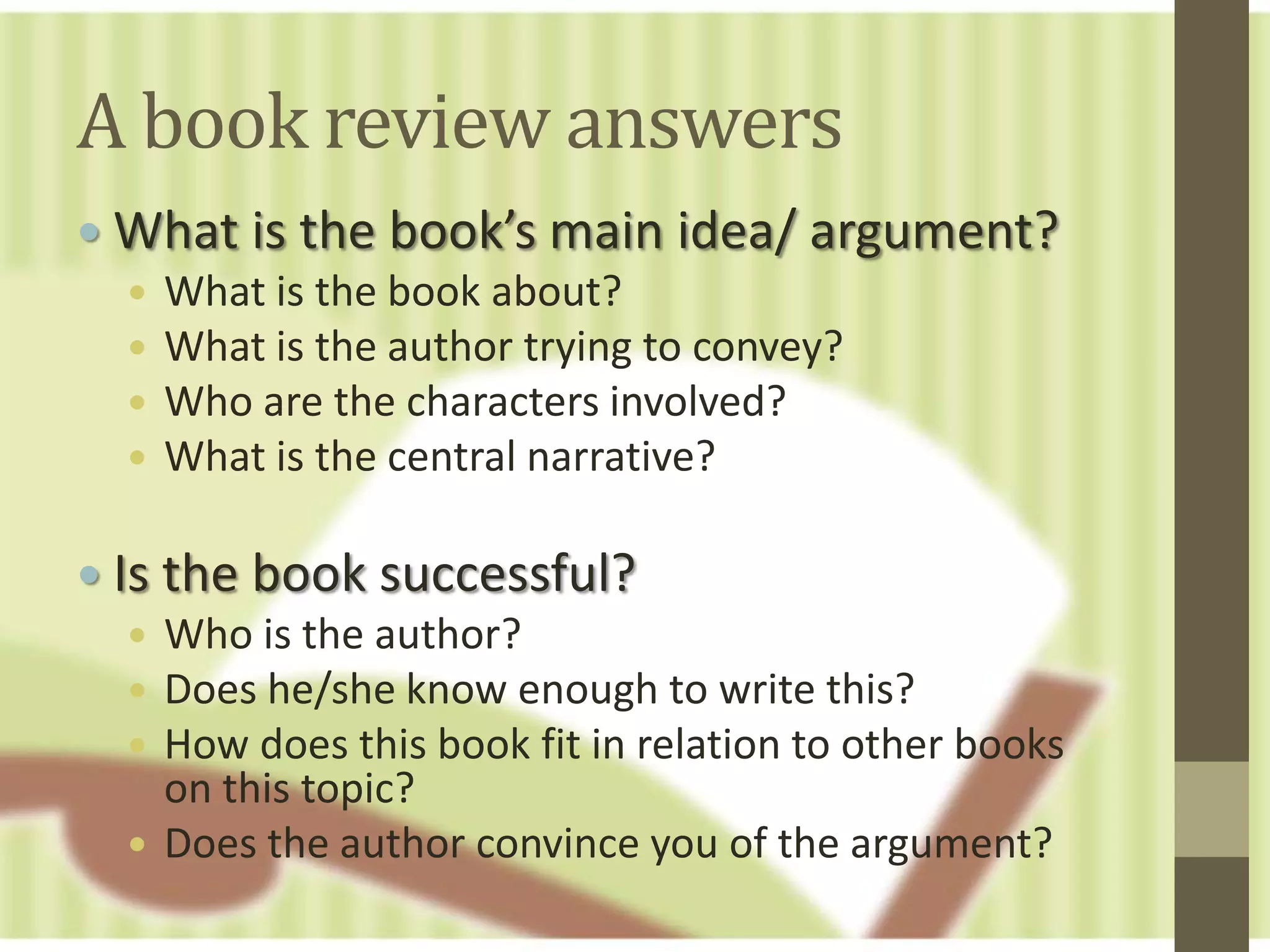 Writing a Book Review, Revised ed. | PPTX