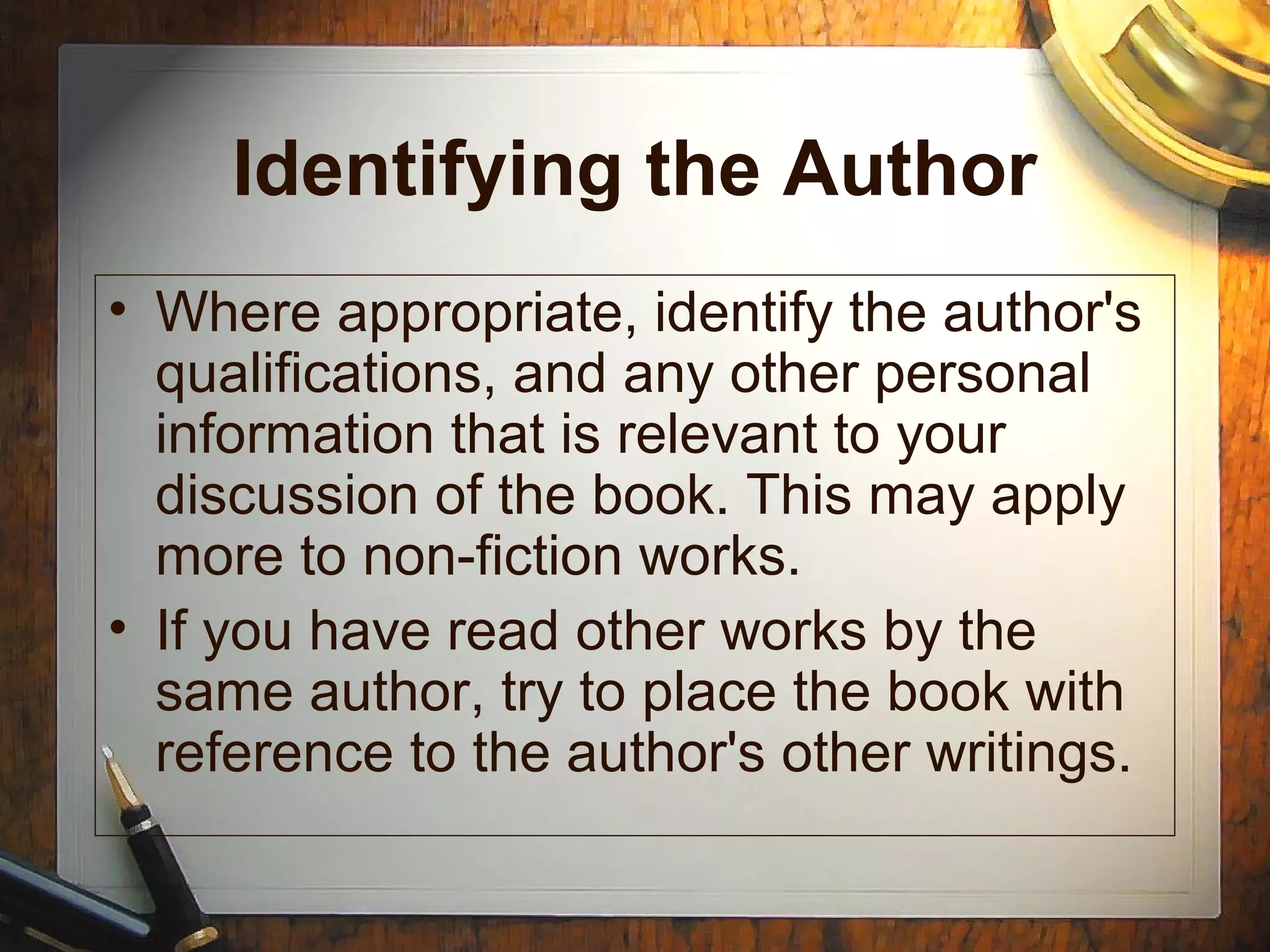 How to write a book review ? | PPT