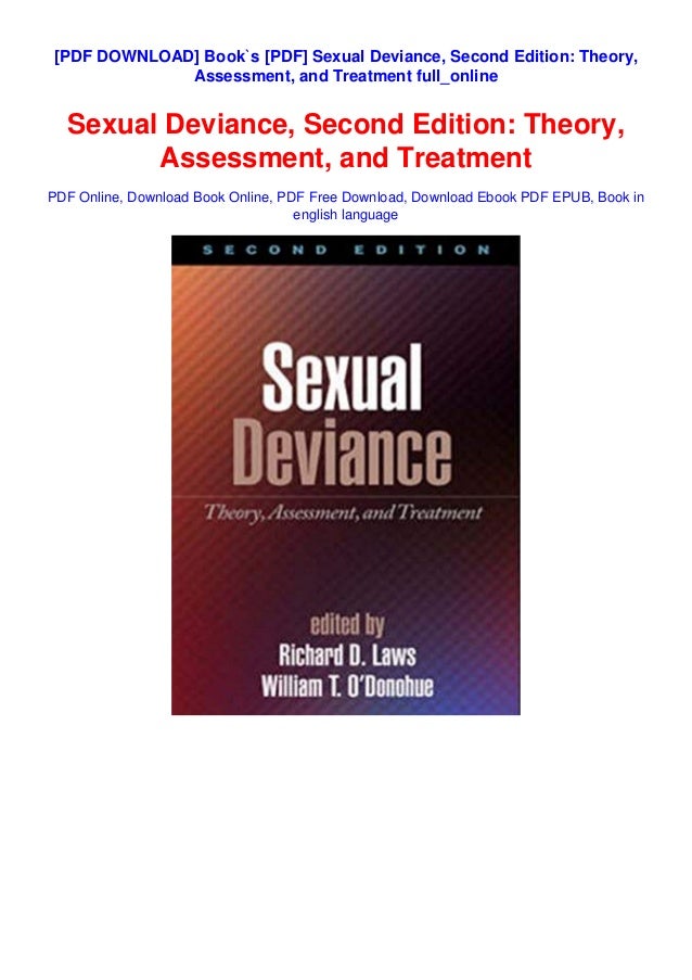 Book`s [pdf] Sexual Deviance Second Edition Theory Assessment And
