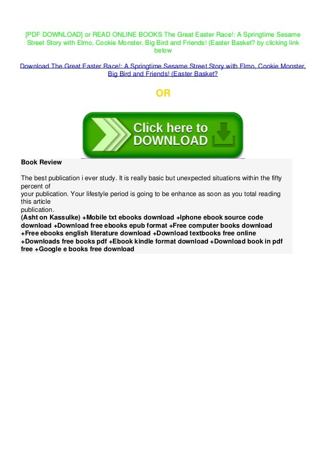 [BOOK] The Great Easter Race!: A Springtime Sesame Street Story with Elmo,